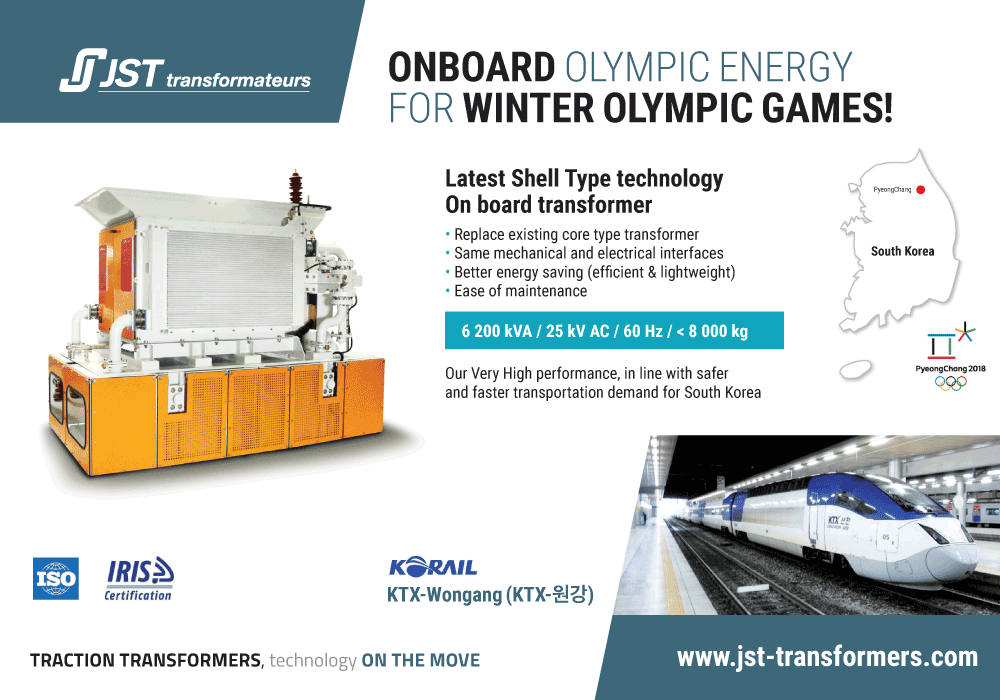 JST participates in Olympic rail transport ! | JST Transformateurs